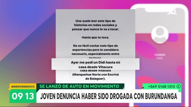 Joven denuncia haber sido drogada con burundanga en auto que pidió por ... Joven denuncia haber sido drogada con burundanga en auto que pidió por ...