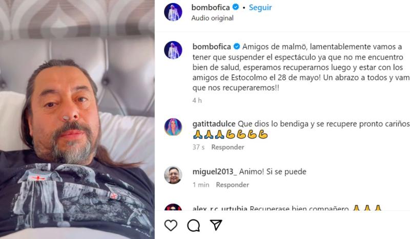 Bombo Fica suspendió sus shows en Suecia
