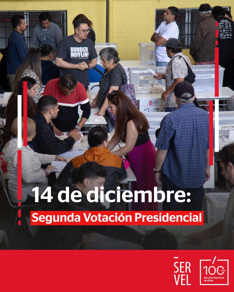 ¿Puedo cambiar mi domicilio electoral para la segunda vuelta? | 13.cl