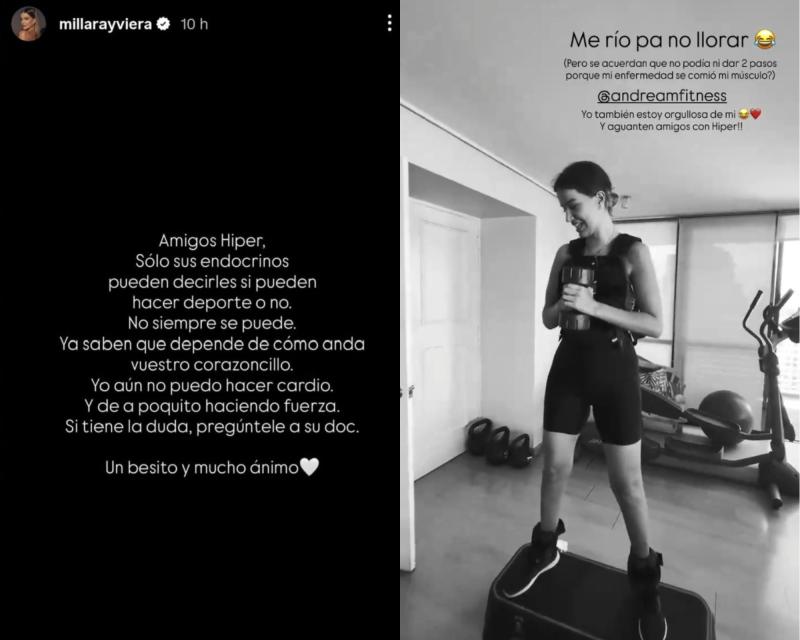 Millaray Viera da gran paso en su recuperación tras diagnóstico