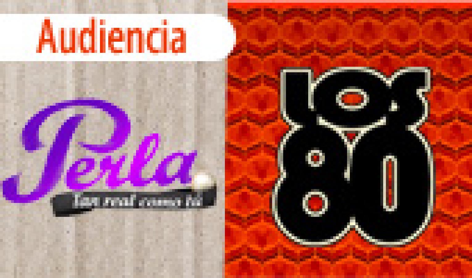 Audiencia Los 80 y Perla