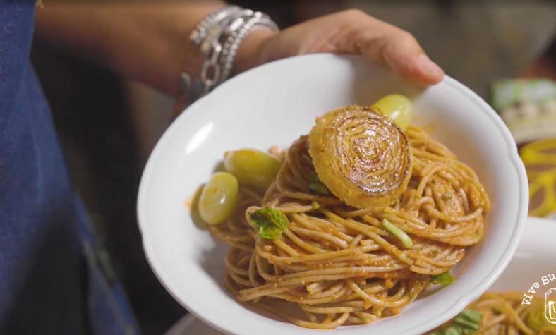 Cómo preparar pasta integral con shawarma de pollo al horno paso a paso